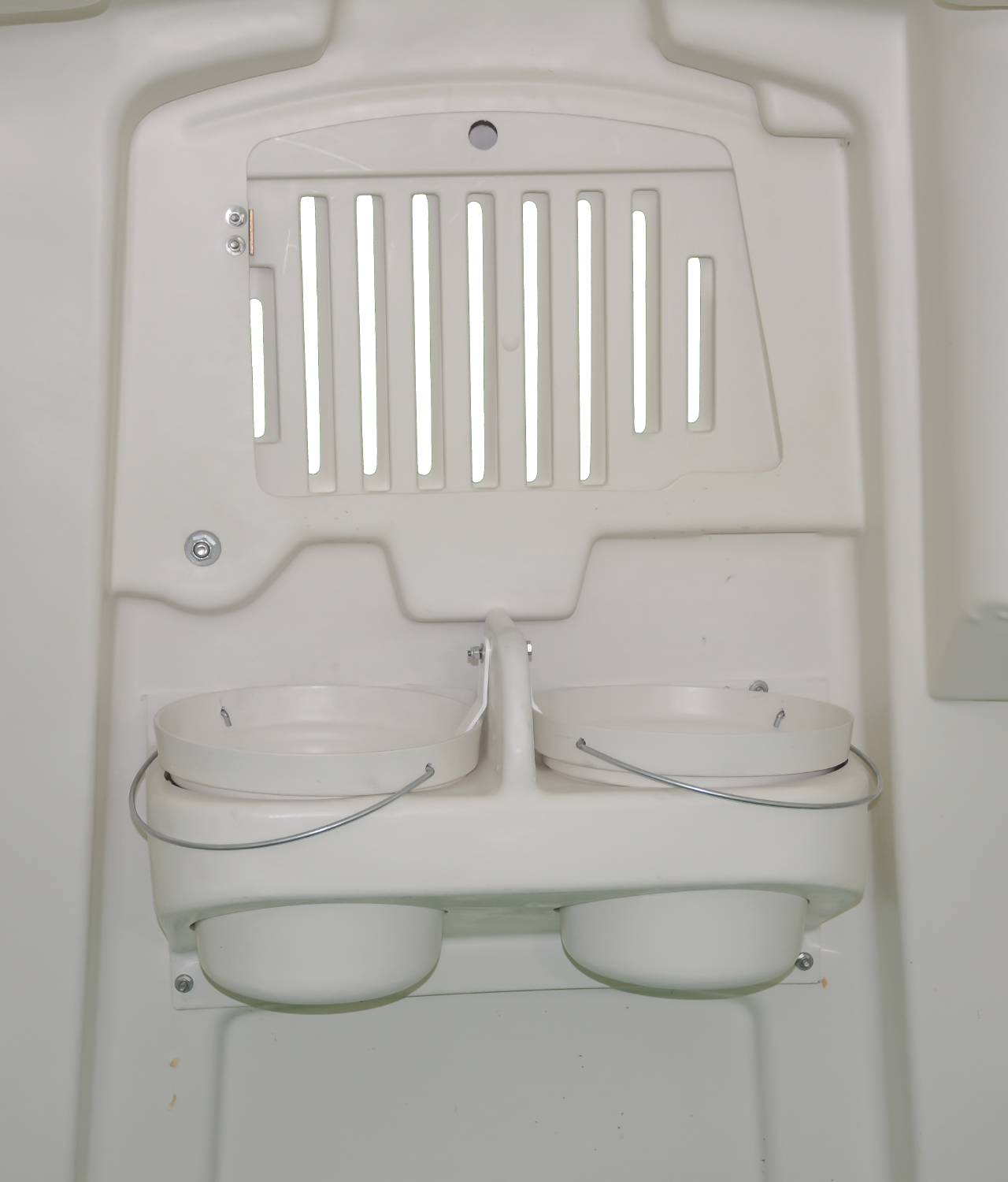 Double Fence Mount Pail Holder | Calfhutchshop